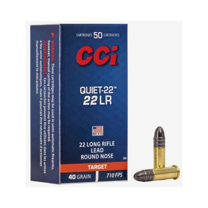 CCI 22 LR QUIET - 50PK – EXTREME OUTDOOR SPORTS