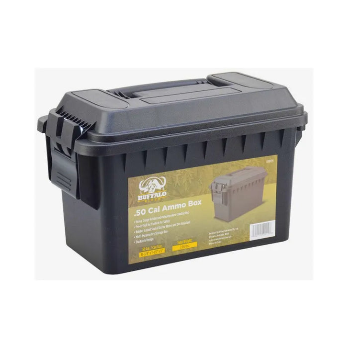BUFFALO RIVER .50 CAL PLASTIC AMMO BOX - BLACK – EXTREME OUTDOOR SPORTS