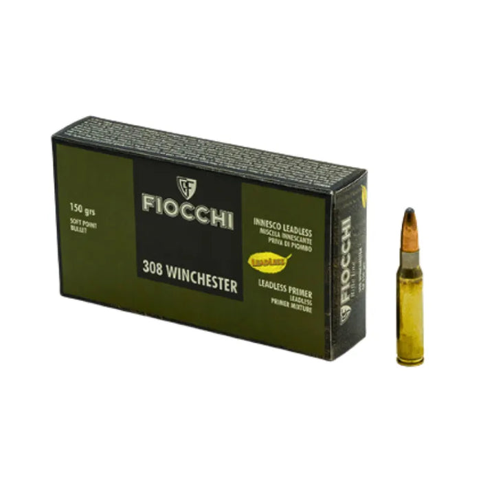 FIOCCHI 308 WIN 150GR SOFT POINT - 20PK – EXTREME OUTDOOR SPORTS