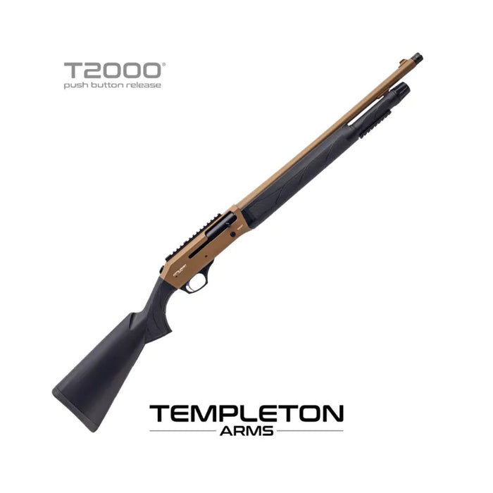 TEMPLETON ARMS T2000 TACTICAL 20" (FDE, BUTTON RELEASE) 12G SHOTGUN 5+ – EXTREME OUTDOOR SPORTS