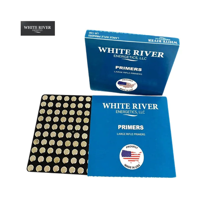 WHITE RIVER ENERGETICS - LARGE RIFLE PRIMERS (100PK) – EXTREME OUTDOOR ...